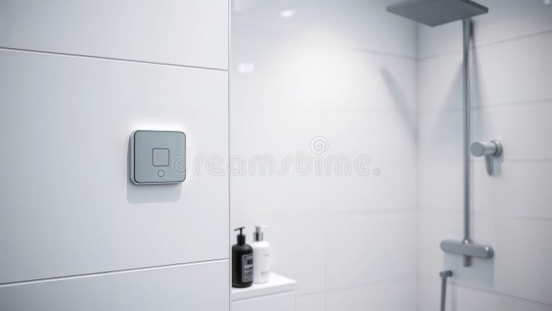 Smart Bathroom Control Panel, Generative Ai Stock Illustration ...