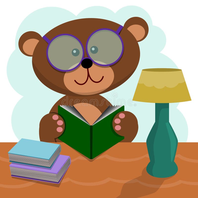 Smart bear stock illustration. Illustration of mammal - 23973445