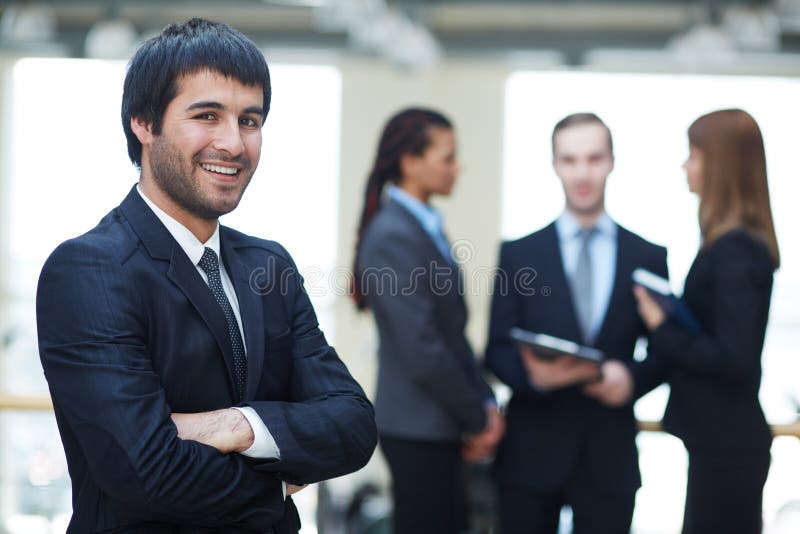 Smart boss stock photo. Image of formal, corporate, folded - 33830302