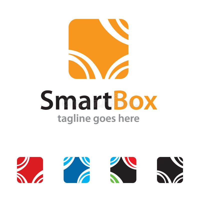 Smart Box Logo Template Design Vector Stock Vector - Illustration of ...