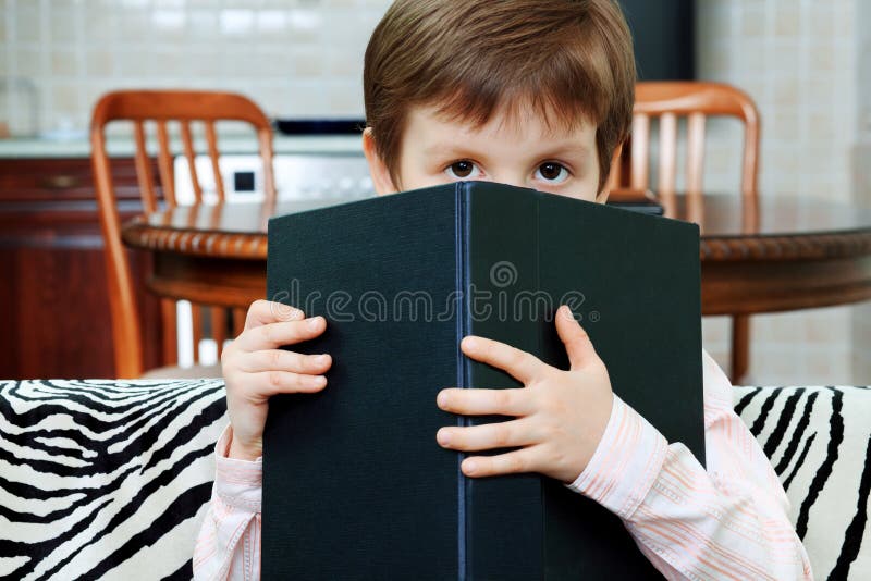 Smart boy stock photo. Image of little, room, male, happy - 12943752