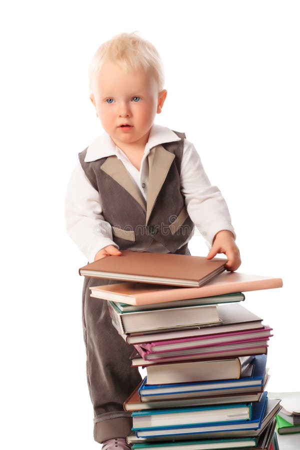 Smart boy stock image. Image of emotion, pupil, learning - 9215887
