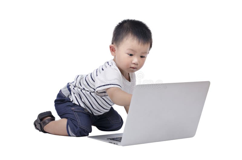 Smart boy stock image. Image of smart, male, computer - 44883107