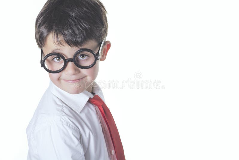 Smart boy stock photo. Image of child, intelligence, dream - 61138798