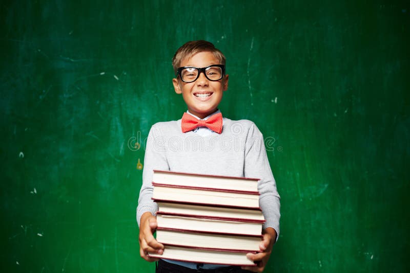 Smart boy stock image. Image of emotion, alone, book - 60091957