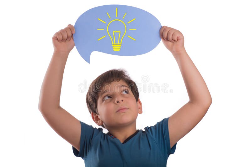 Light Bulb Idea Isolated Thought Bubble Stock Photos - Free & Royalty ...