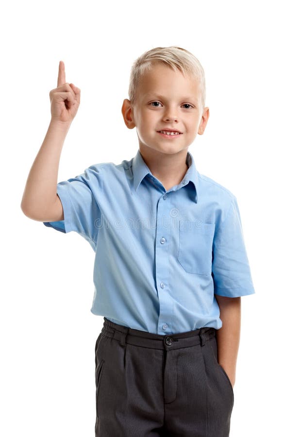 Smart boy with idea stock photo. Image of happy, scholar - 96788982