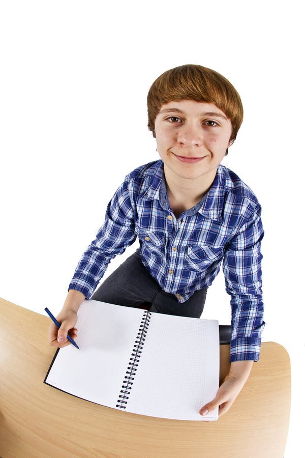 Smart Boy Learning for School Stock Image - Image of intelligent ...
