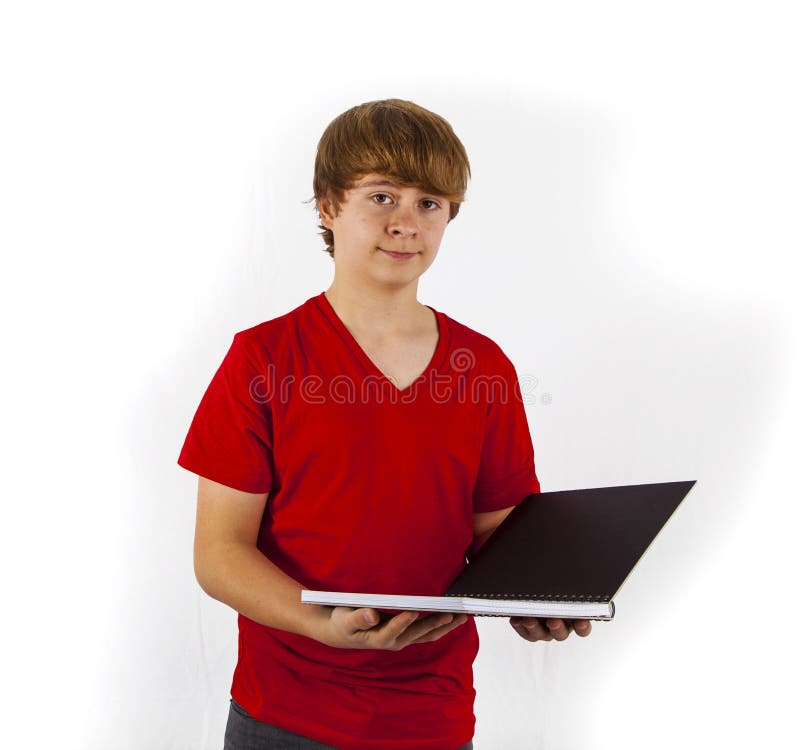 Smart Boy Reading in a Book Stock Photo - Image of modern, funny: 28885876