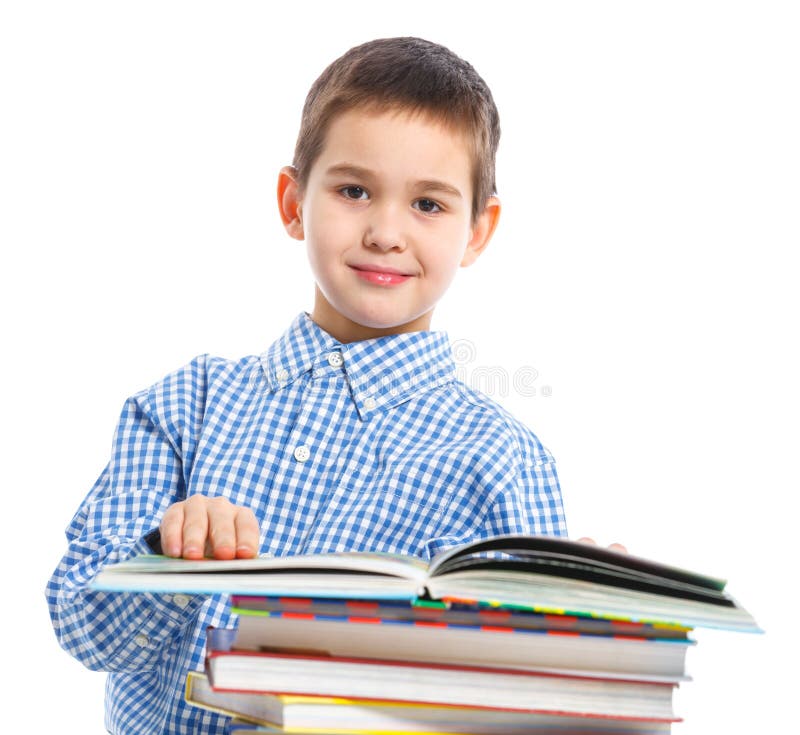 Smart Boy Studying stock image. Image of homework, cheerful - 29586247