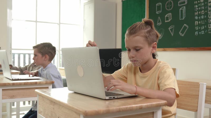 Smart Boy Using Laptop To Generated AI by Coding Engineering Prompt ...