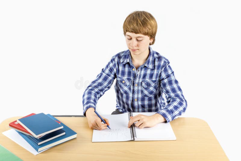452 Writing Thinking Teen Boy Stock Photos - Free & Royalty-Free Stock ...