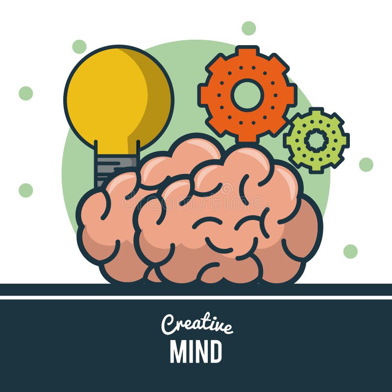 Smart brain ideas stock vector. Illustration of modern - 109202594