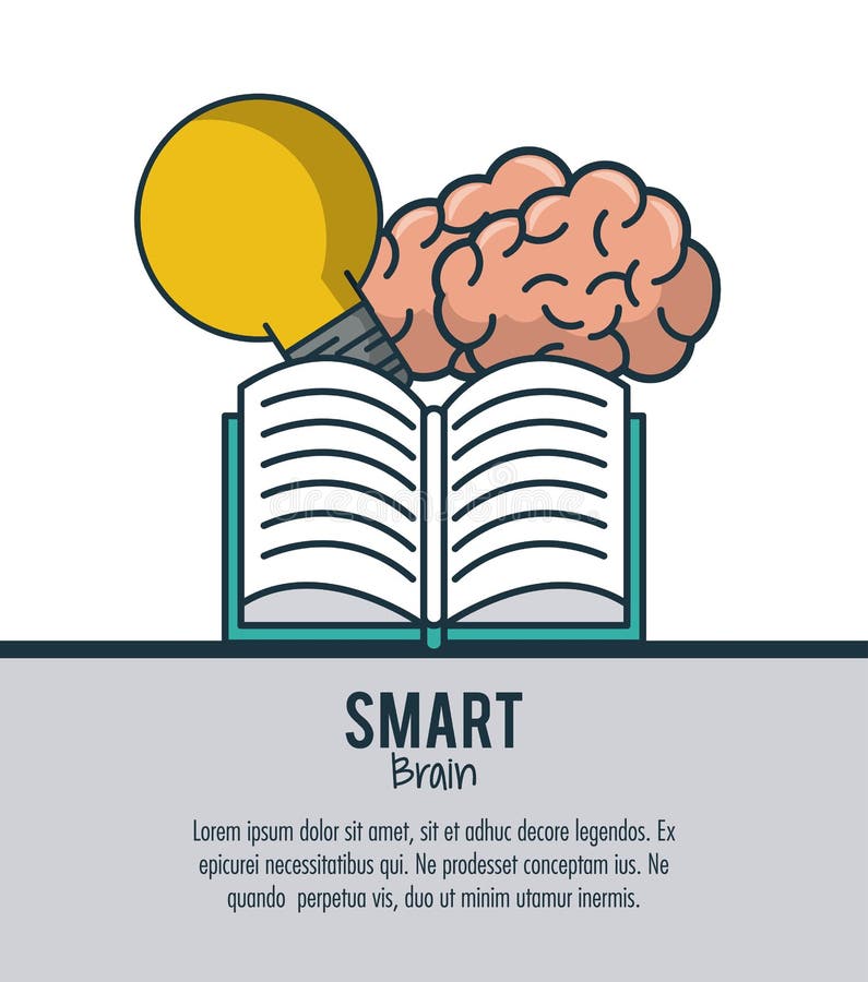 Smart brain ideas stock vector. Illustration of knowledge - 109202607