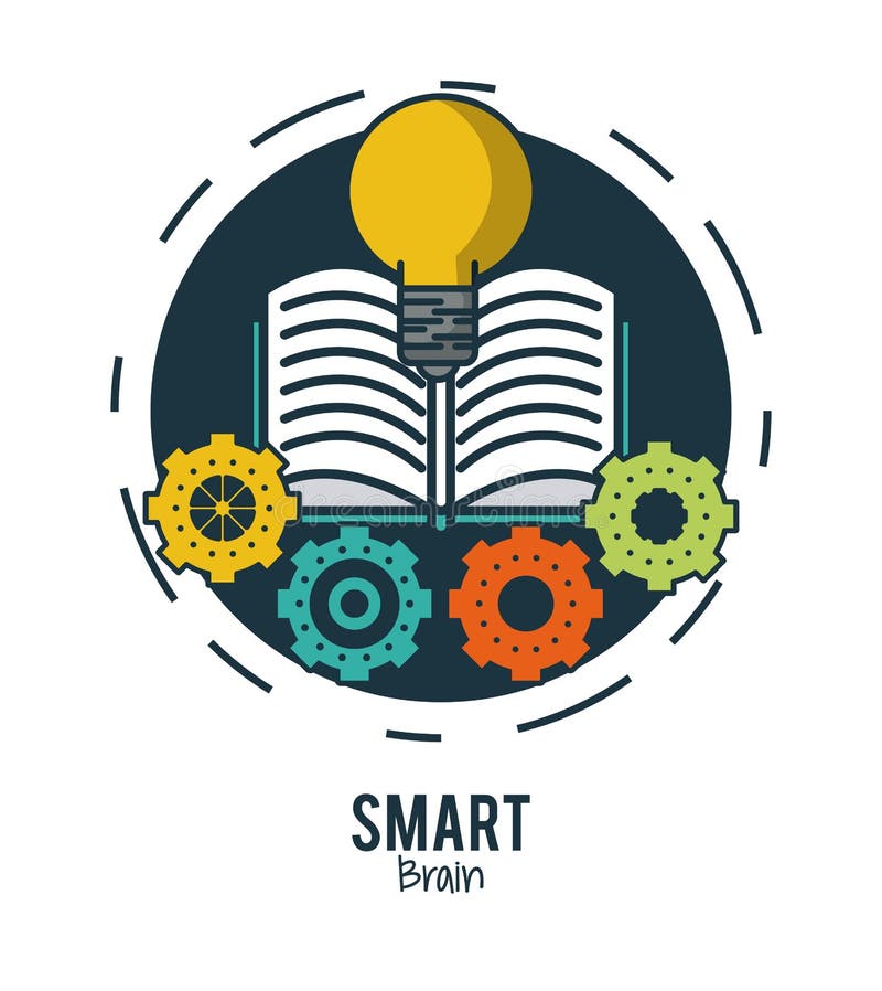 Smart brain ideas stock vector. Illustration of head - 109202649