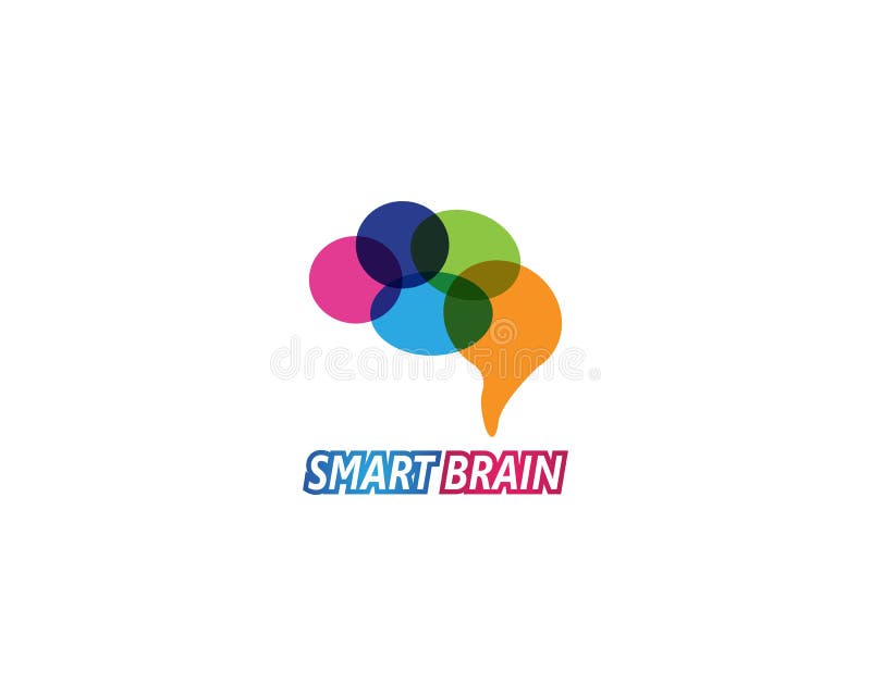Smart Brain Logo Vector Template Stock Illustration - Illustration of ...