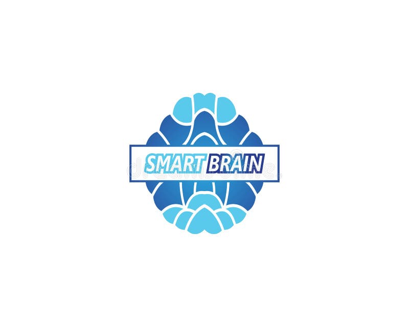 Smart Brain Logo Vector Template Stock Illustration - Illustration of ...