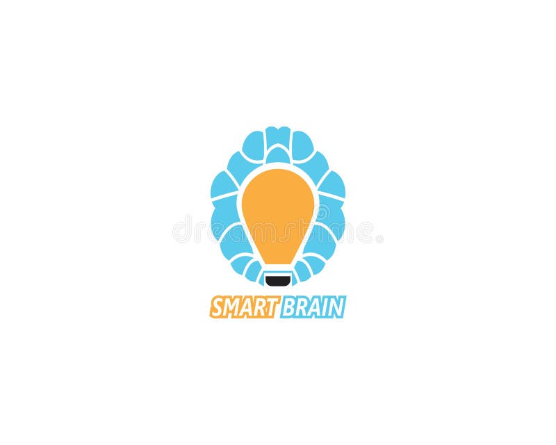 Smart Brain Logo Vector Template Stock Illustration - Illustration of ...