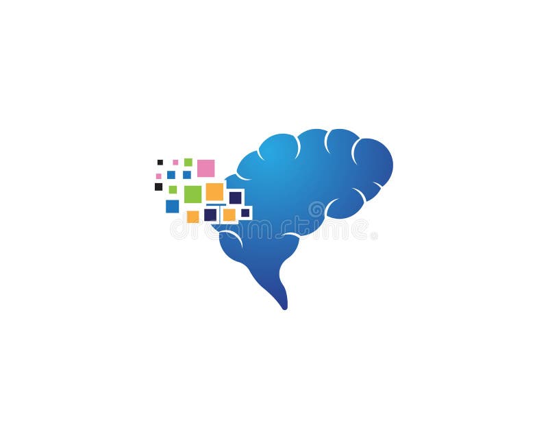 Smart Brain Logo Vector Template Stock Illustration - Illustration of ...