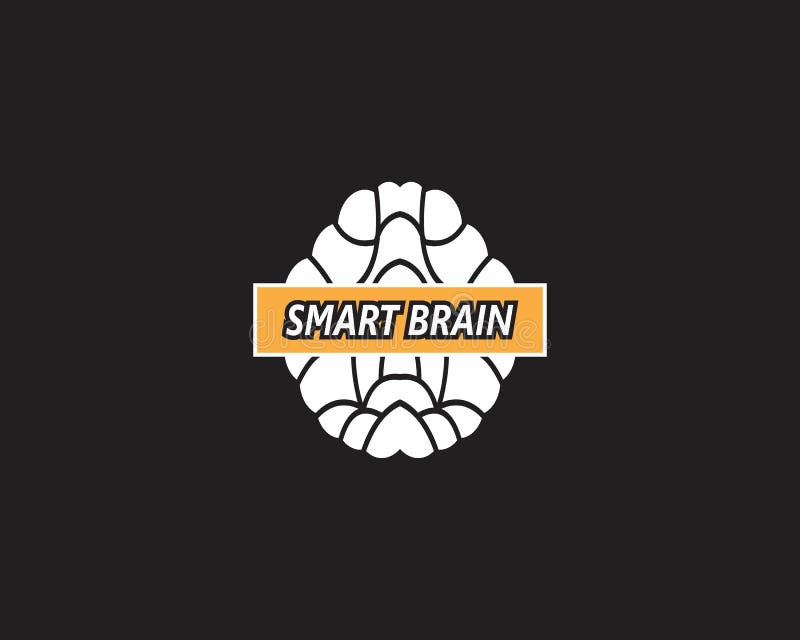 Smart Brain Logo Vector Template Stock Illustration - Illustration of ...