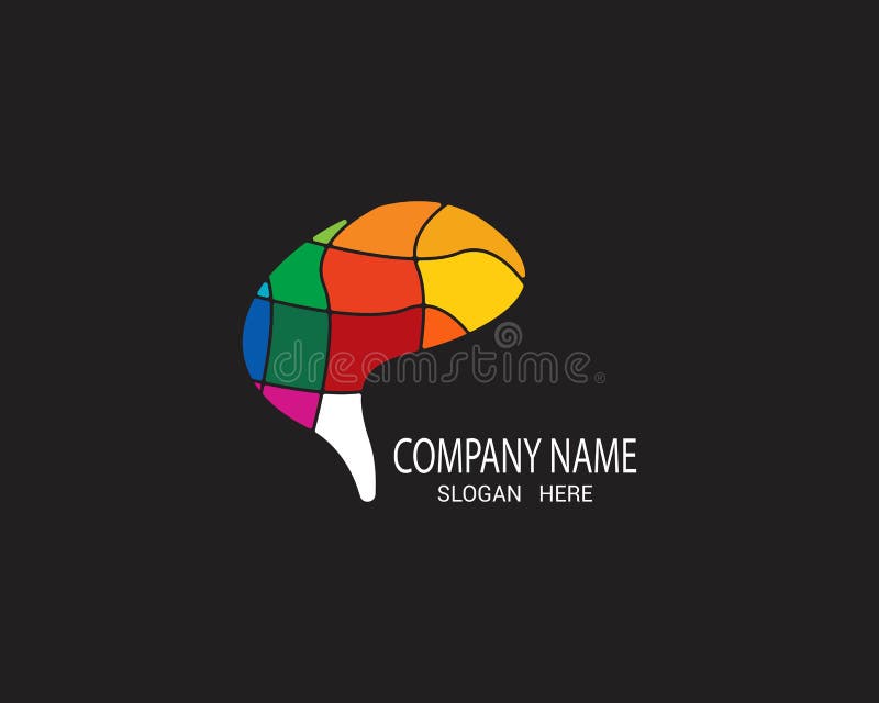 Smart Brain Logo Vector Template Stock Illustration - Illustration of ...