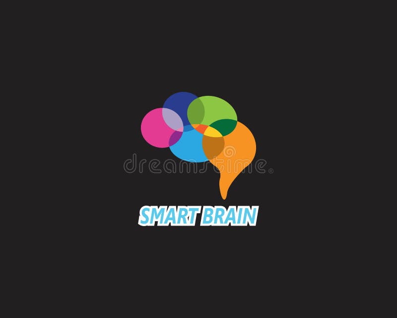 Smart Brain Logo Vector Template Stock Illustration - Illustration of ...