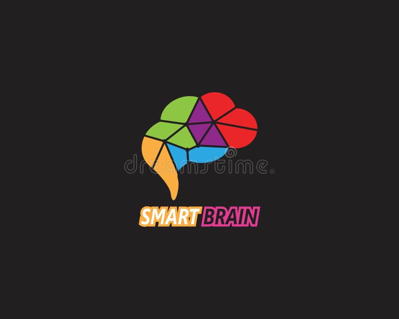 Smart Brain Logo Vector Template Stock Illustration - Illustration of ...