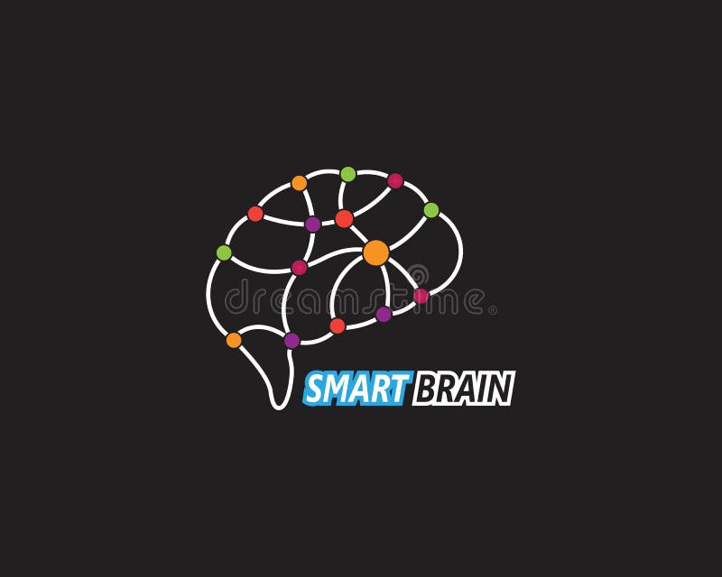 Smart Brain Logo Vector Template Stock Vector - Illustration of human ...