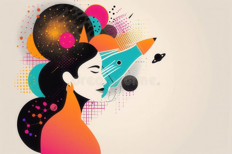 Smart Brainstorming with Startup Concepts, Digital Illustration ... Smart Brainstorming with Startup Concepts, Digital Illustration ...