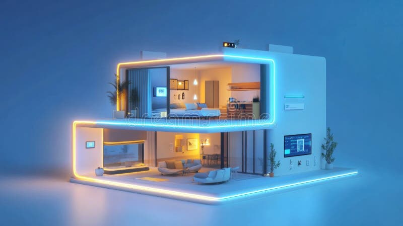 Smart Building Automation through IoT Connected Devices Stock ...