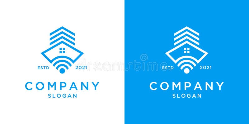 Smart building logo design stock vector. Illustration of presentation ...