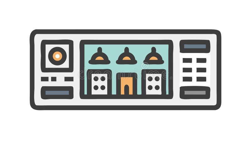 Smart Building Management Control Panel, Vector Design Generative AI ...
