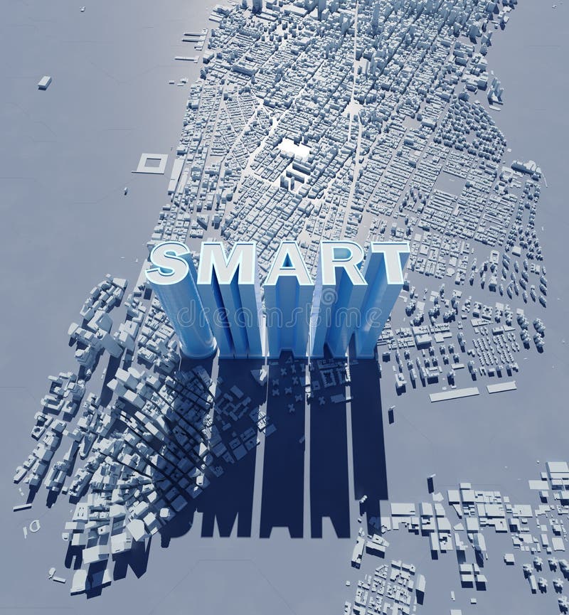 Smart Building in Techno Mega City Background, Urban and Futuristic ...