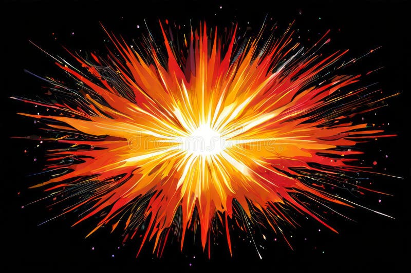 Smart Burst Vector Lines Sharp Vector Lines Bursting Out in a St Stock ...