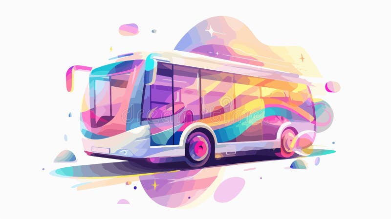 Smart Bus App Abstract Concept Vector Illustration for Technology ...