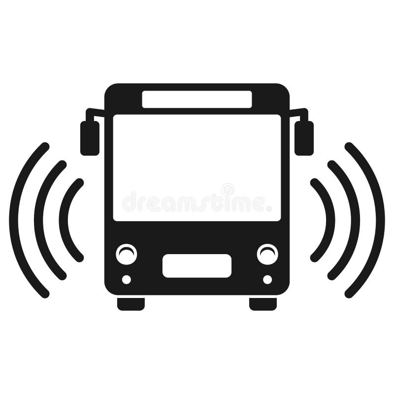 Smart Bus Icon. Autonomous Vehicles Vector Illustration Stock Vector ...