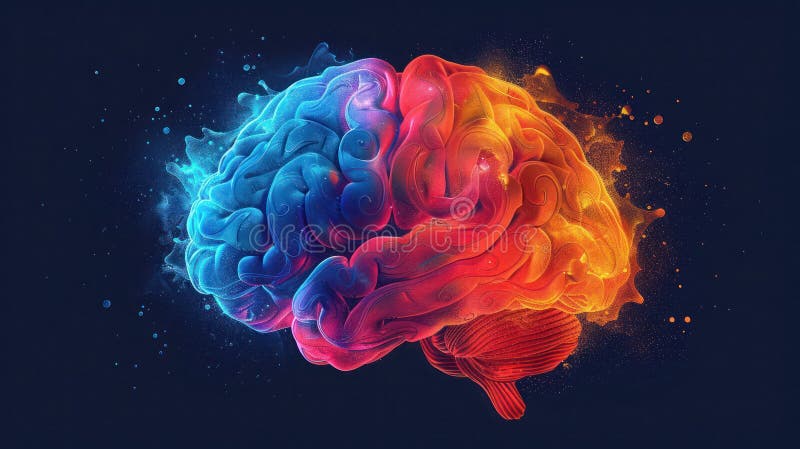 Smart Business Brain Logo with Colored Vector Symbols - a Genius ...