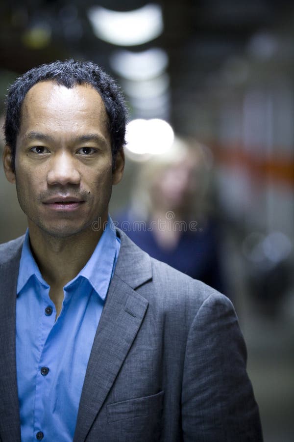 Smart Business Male Portrait with Light Reflection Stock Photo - Image ...