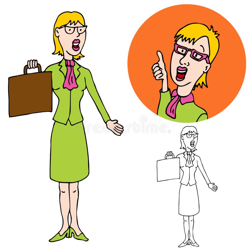 Smart Business Woman stock vector. Illustration of female - 22217000