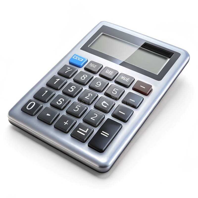 Smart Calculator with Digital Interface Stock Illustration ...