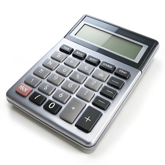 Smart Calculator with Digital Interface Stock Illustration ...