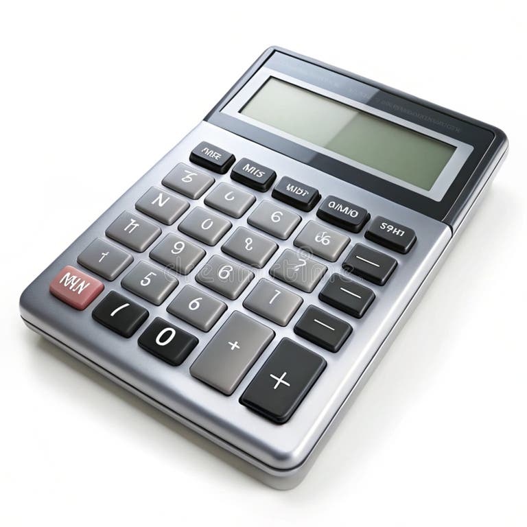 Smart Calculator with Digital Interface Stock Illustration ...