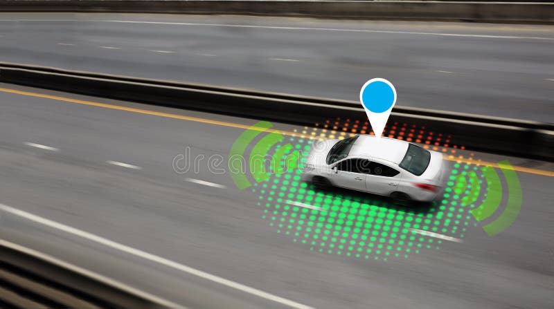 Smart car autonomous stock image. Image of automatic - 185116635