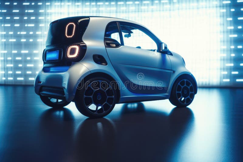 Smart Car, Connected To Virtual Driver System and Operating on Test ...