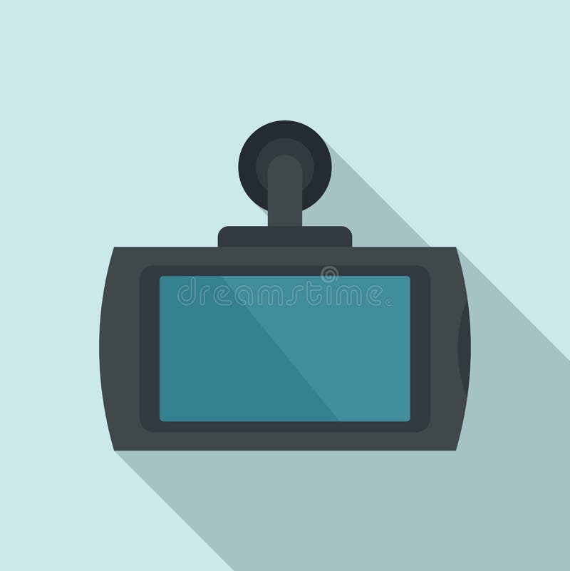 Smart Car Dvr Icon, Flat Style Stock Vector - Illustration of equipment ...