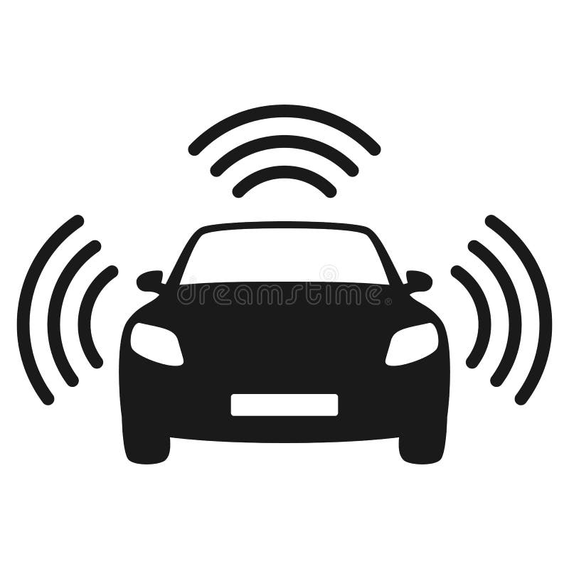 Smart Car Icon. Autonomous Vehicles Vector Illustration Stock Vector ...