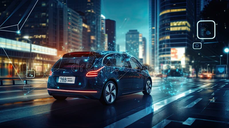 Smart Car and Internet of Things (IOT) Concept, IoT Based Vehicle ...