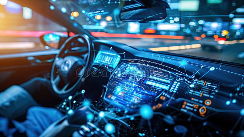 Smart Car and Internet of Things (IOT) Concept, IoT Based Vehicle ...