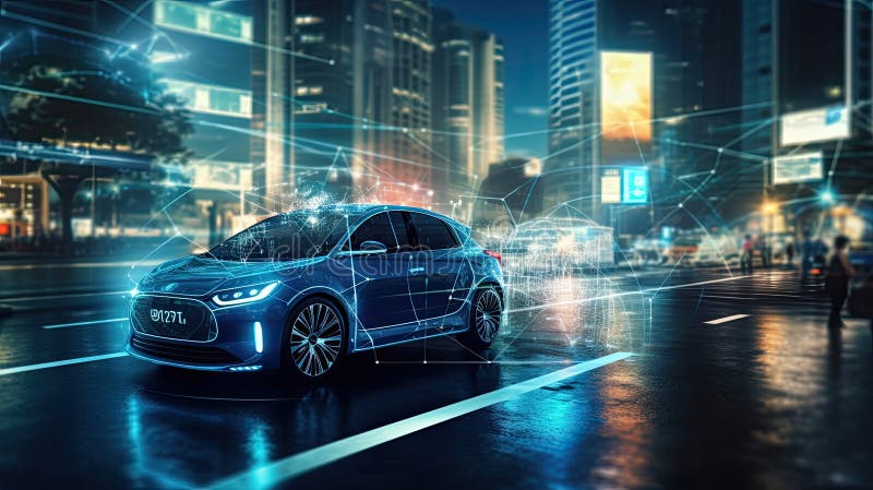 Smart Car and Internet of Things (IOT) Concept, IoT Based Vehicle ...