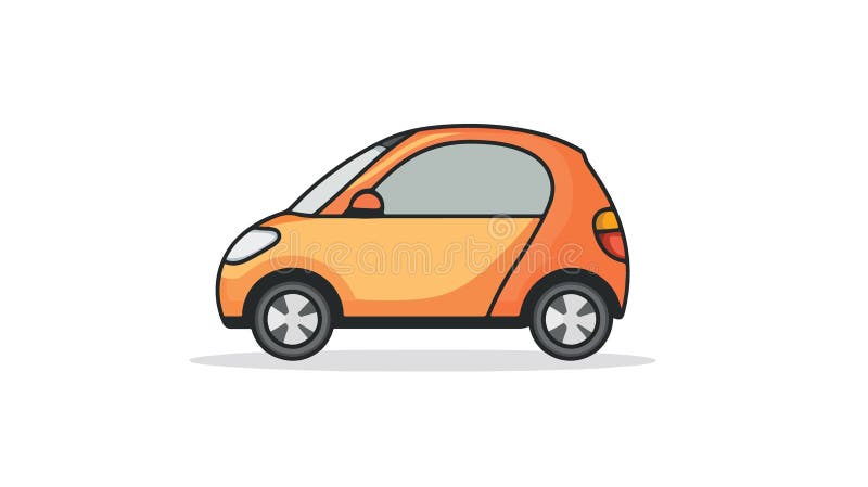 Smart Car Self-Driving Icon Vector Illustration Stock Illustration ...